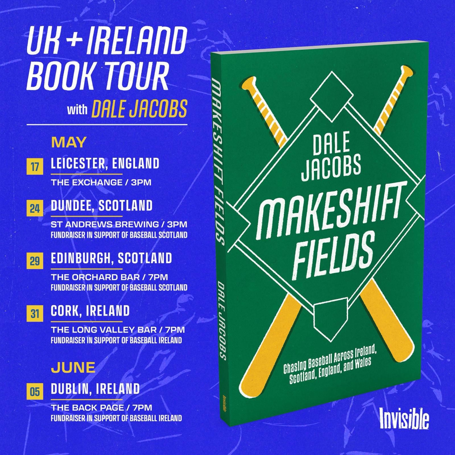 UK and Ireland Book Tour with Dale Jacobs May and June 2025 – Baseball ...